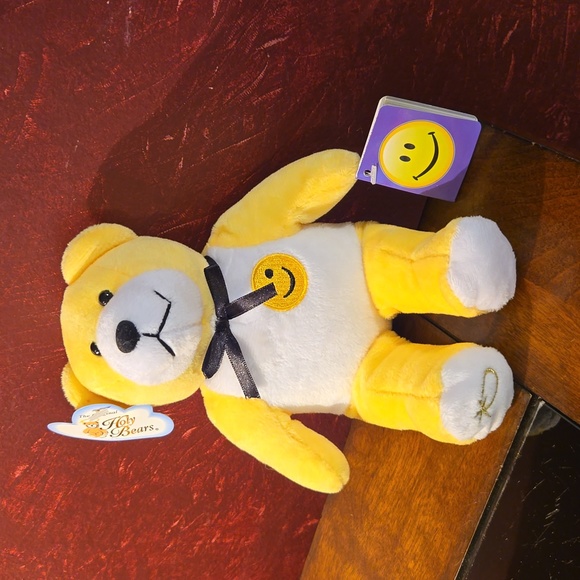 Holy Bears | Toys | Nwt Smiley Face Bear Holy Bears Yellowblack ...